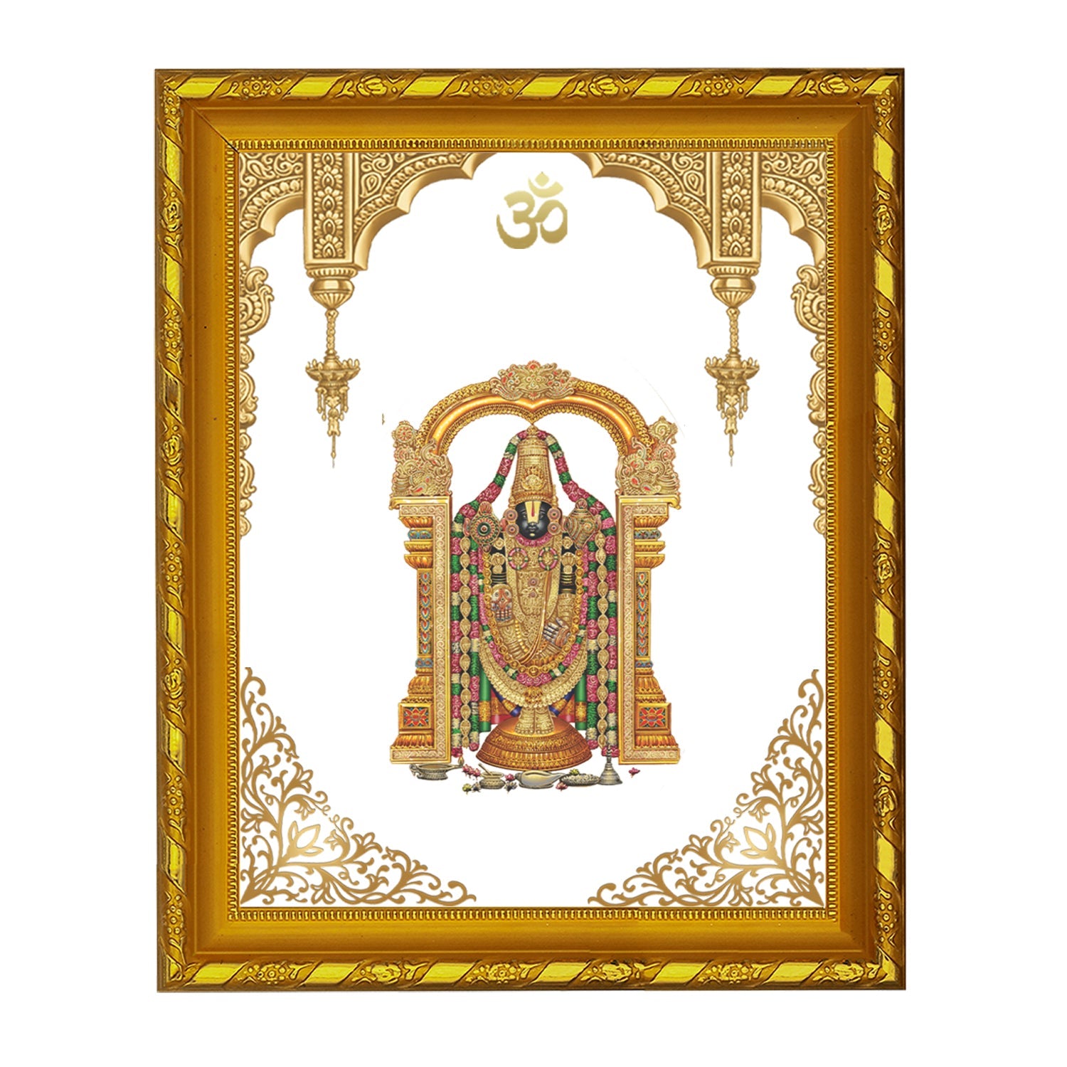 Diviniti 24K Gold Plated Balaji Photo Frame for Home Decor Showpiece ...