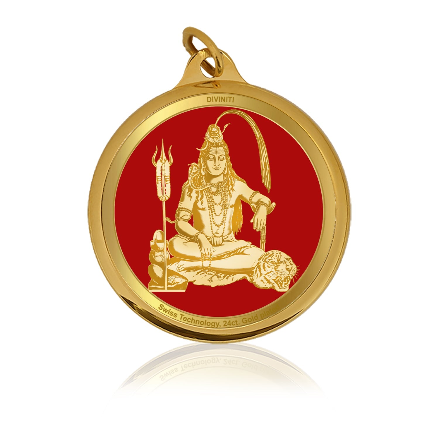 Diviniti 24K Gold Plated Shiva & Om Namah Shivay 22MM Double Sided Pen ...