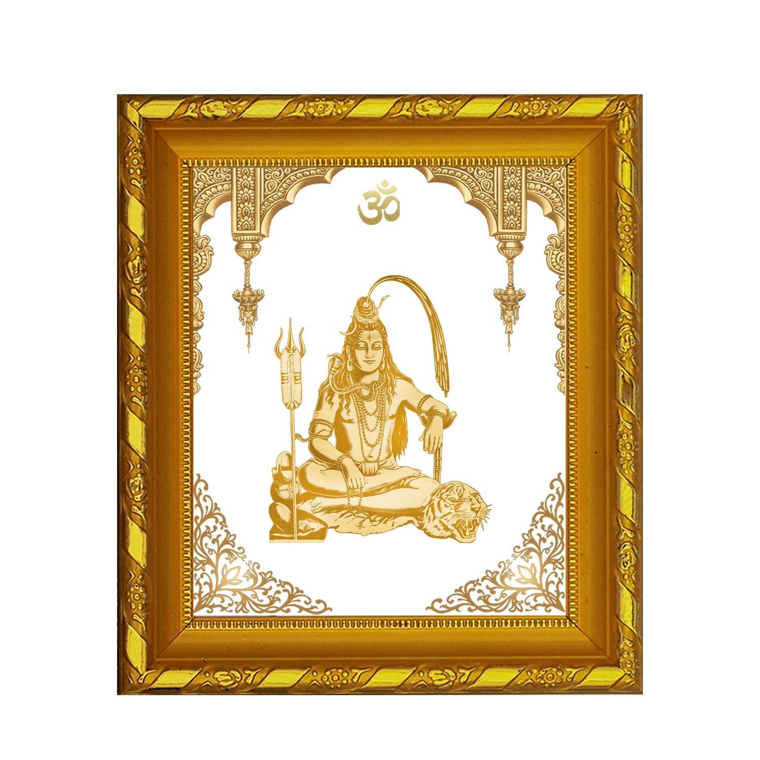 Diviniti 24K Gold Plated Shiva Photo Frame for Home Decor and Tabletop ...