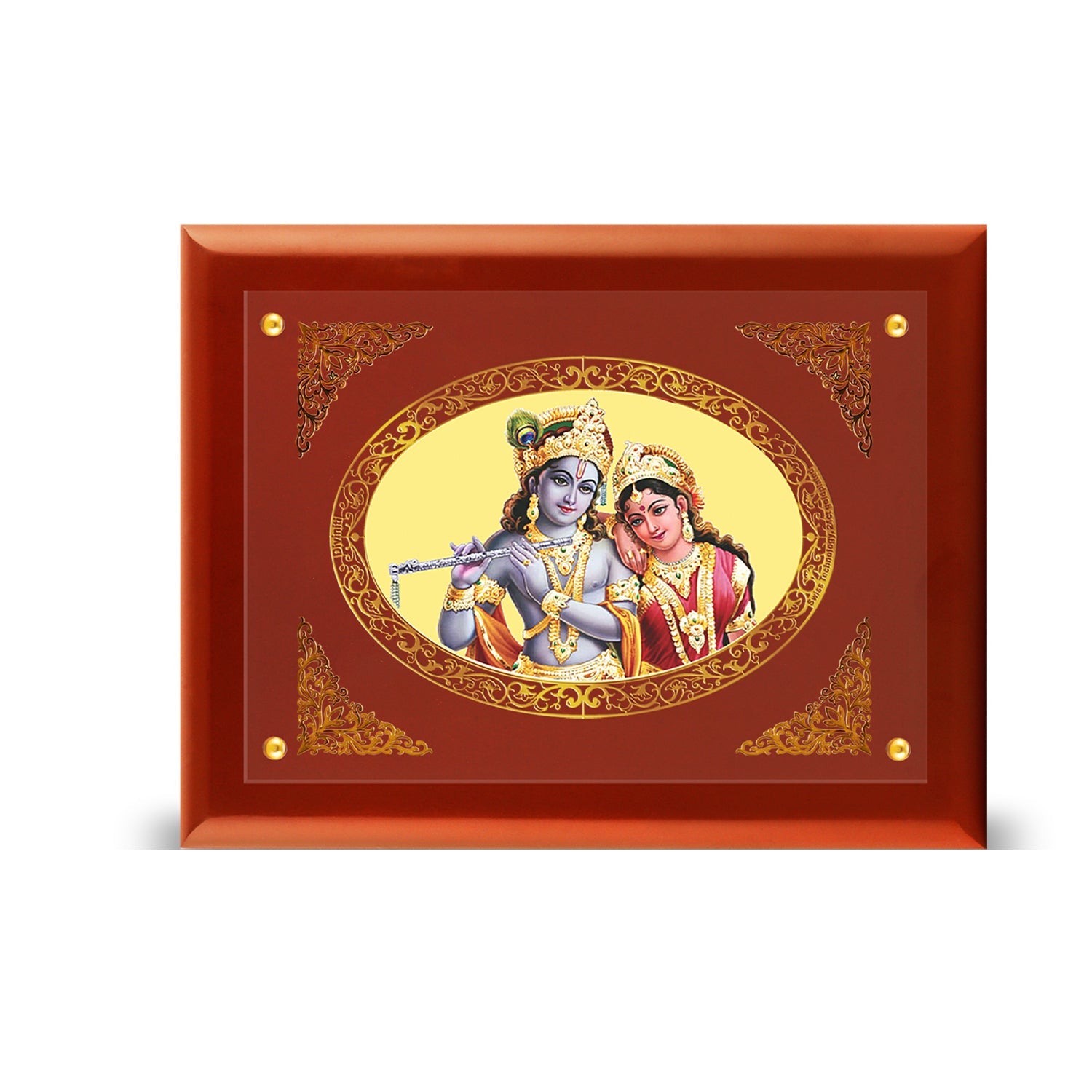 Diviniti 24K Gold Plated Radha Krishna Customized Photo Frame For Wedd ...