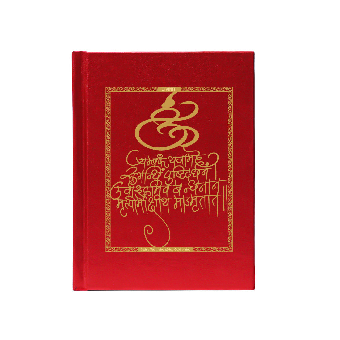 DIVINITI 24K Gold Plated Mantra Notebook | Religious Diary Hardcover 1 ...