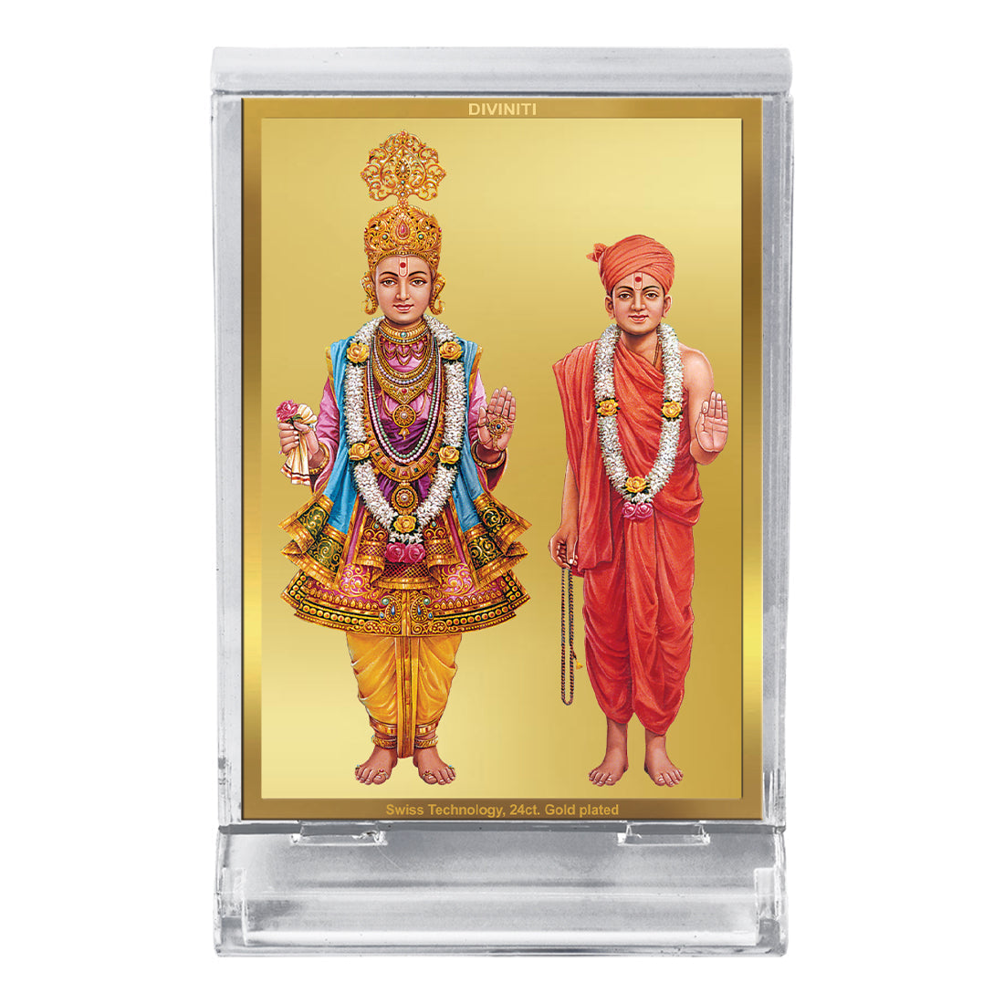 Diviniti 24K Gold Plated Swami Narayan Frame For Car Dashboard, Home D ...