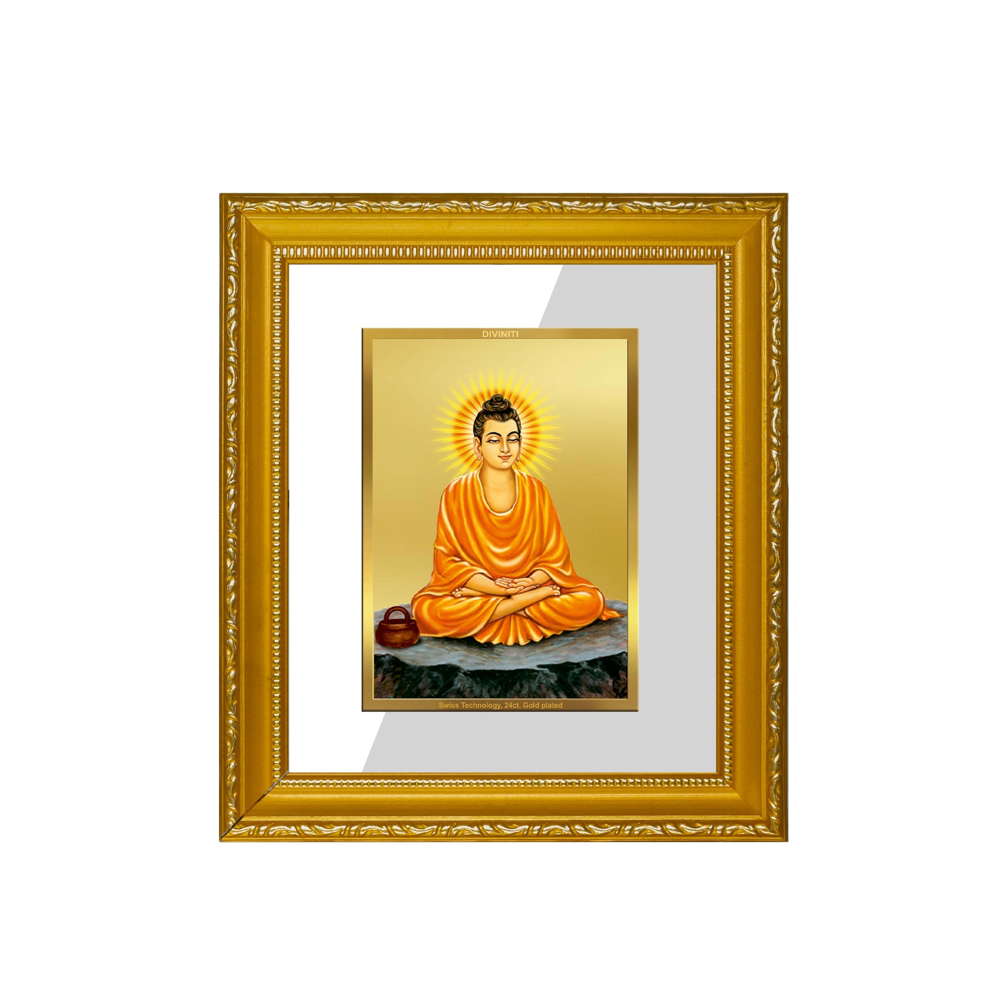 DIVINITI Buddha Gold Plated Wall Photo Frame| DG Frame 101 Wall Photo ...