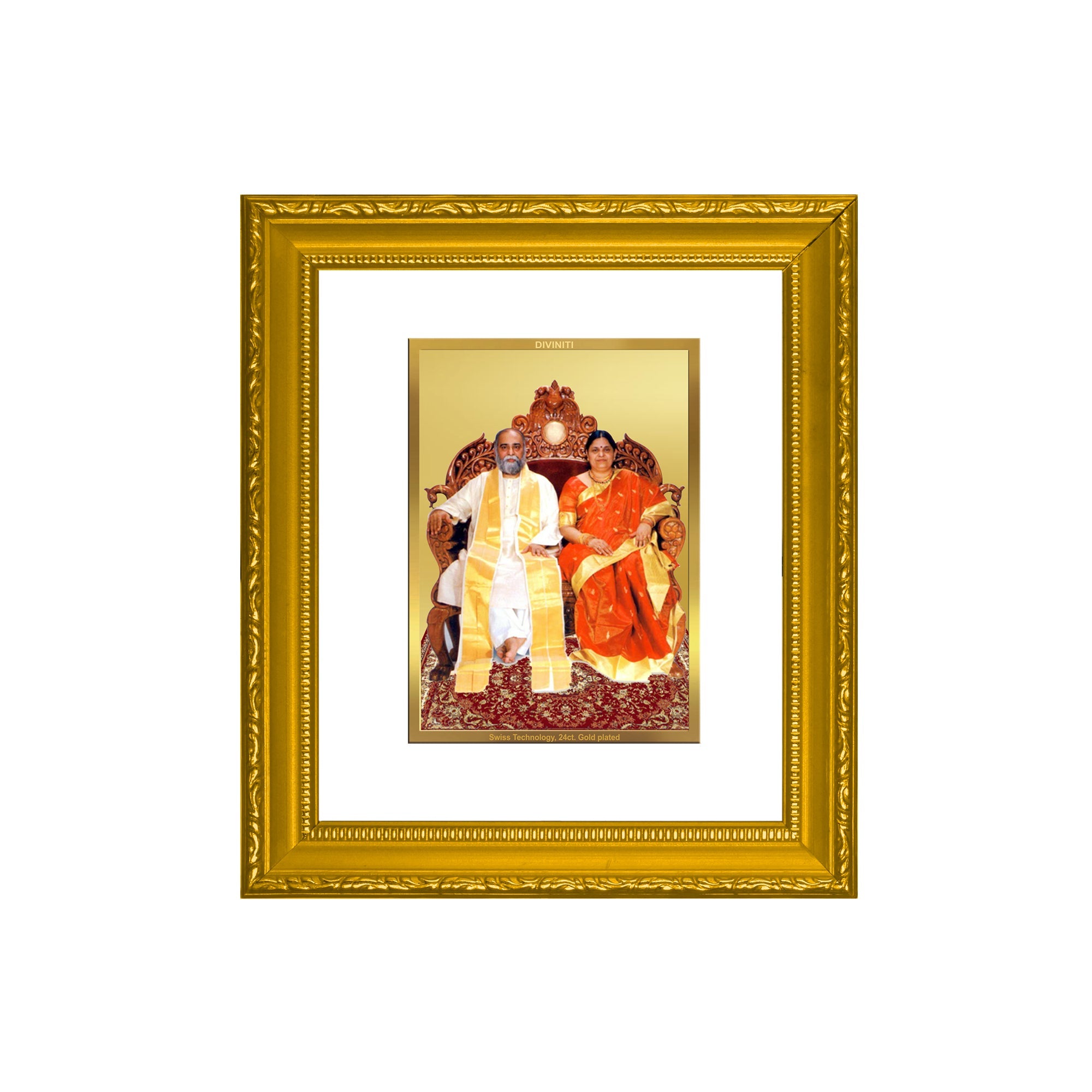 DIVINITI Amma Bhagavan Gold Plated Wall Photo Frame| DG Frame 101 Wall ...
