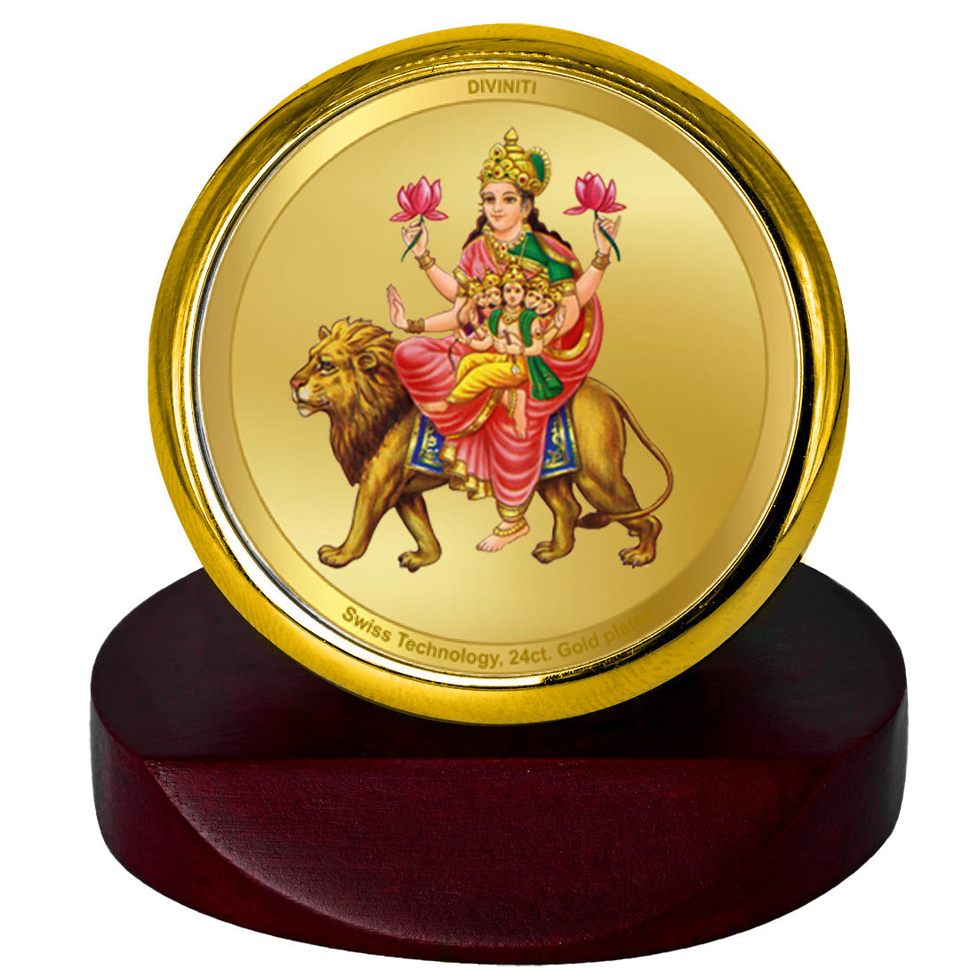 Diviniti 24K Gold Plated Skandmata Mata Frame For Car Dashboard, Home ...