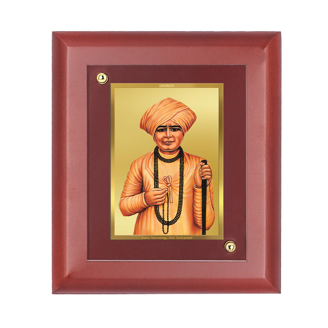 Diviniti 24K Gold Plated Jalram Bappa Photo Frame For Home Decor, Wall ...