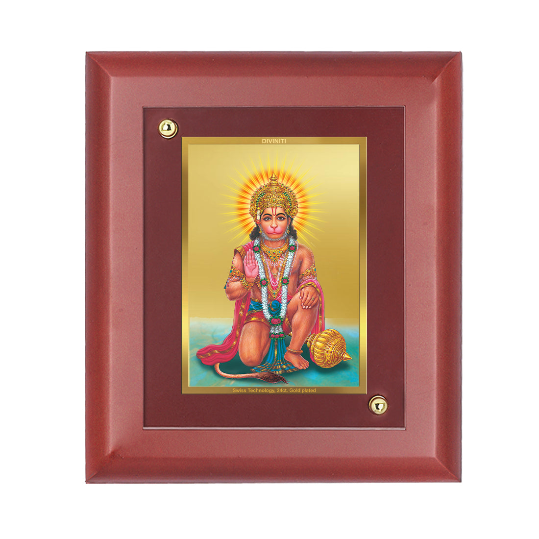 Hanuman Ji Photo Frame - Elegant Gold Plated Gift – PujaShoppe