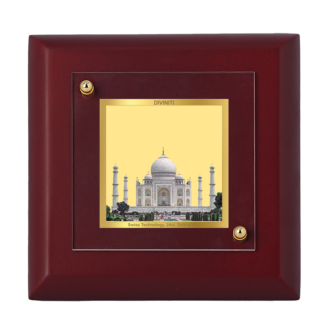 Diviniti 24K Gold Plated Taj Mahal Photo Frame For Home Decor Showpiec ...