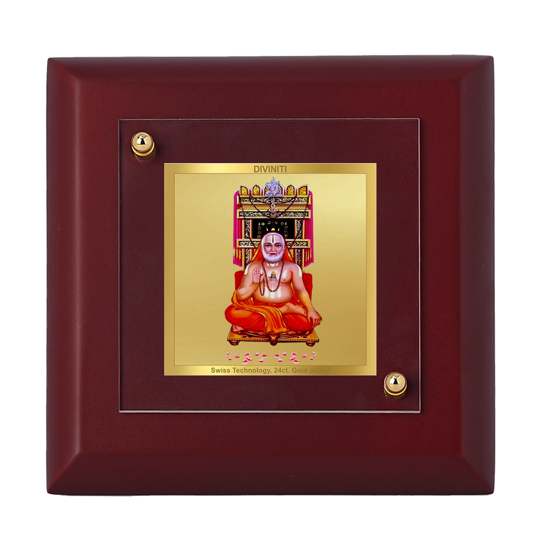 Diviniti 24K Gold Plated Raghvender Swami Photo Frame For Home Decor ...