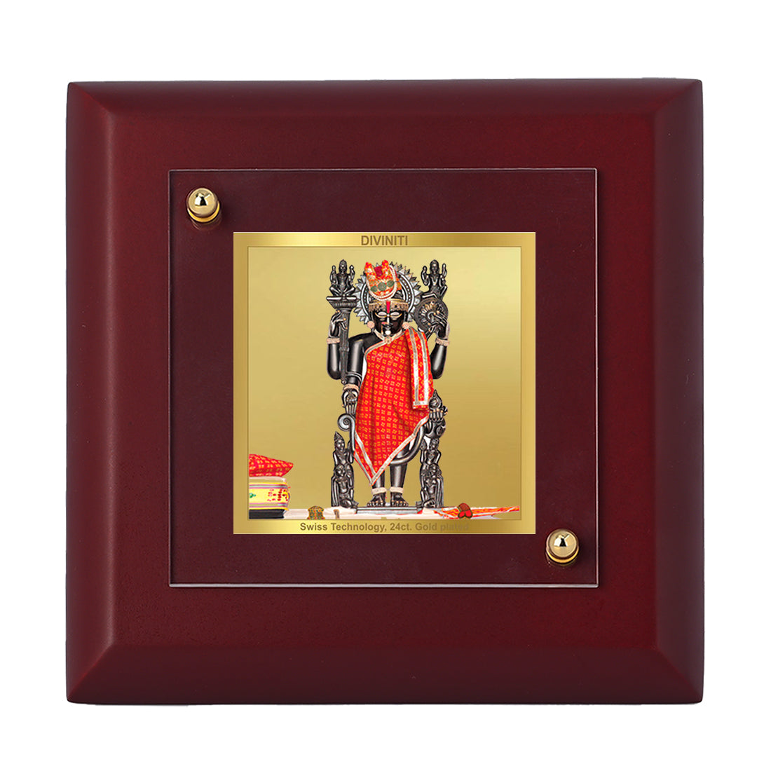Diviniti 24K Gold Plated Dwarkadhish Photo Frame For Home Decor Showpi ...