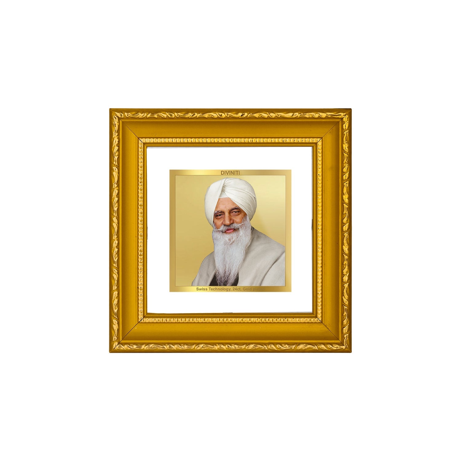 DIVINITI 24K Gold Plated Radha Swami Photo Frame For Home, Table, Gift ...