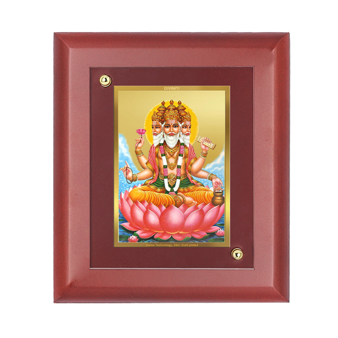 DIVINITI Brahma Gold Plated Wall Photo Frame, Table Decor| MDF 2 Woode ...