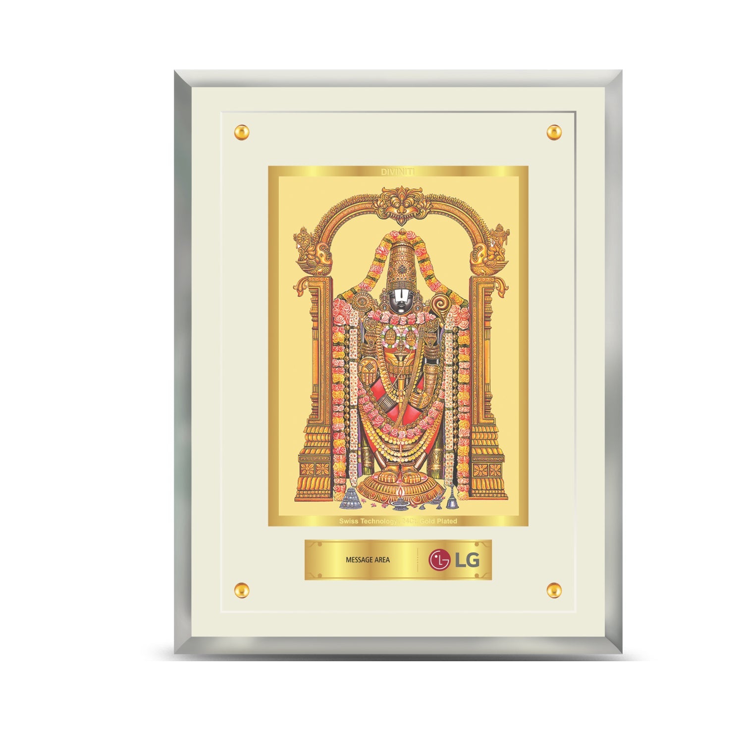 24K Gold Balaji God Photo Frame for Gifting & Pooja – PujaShoppe