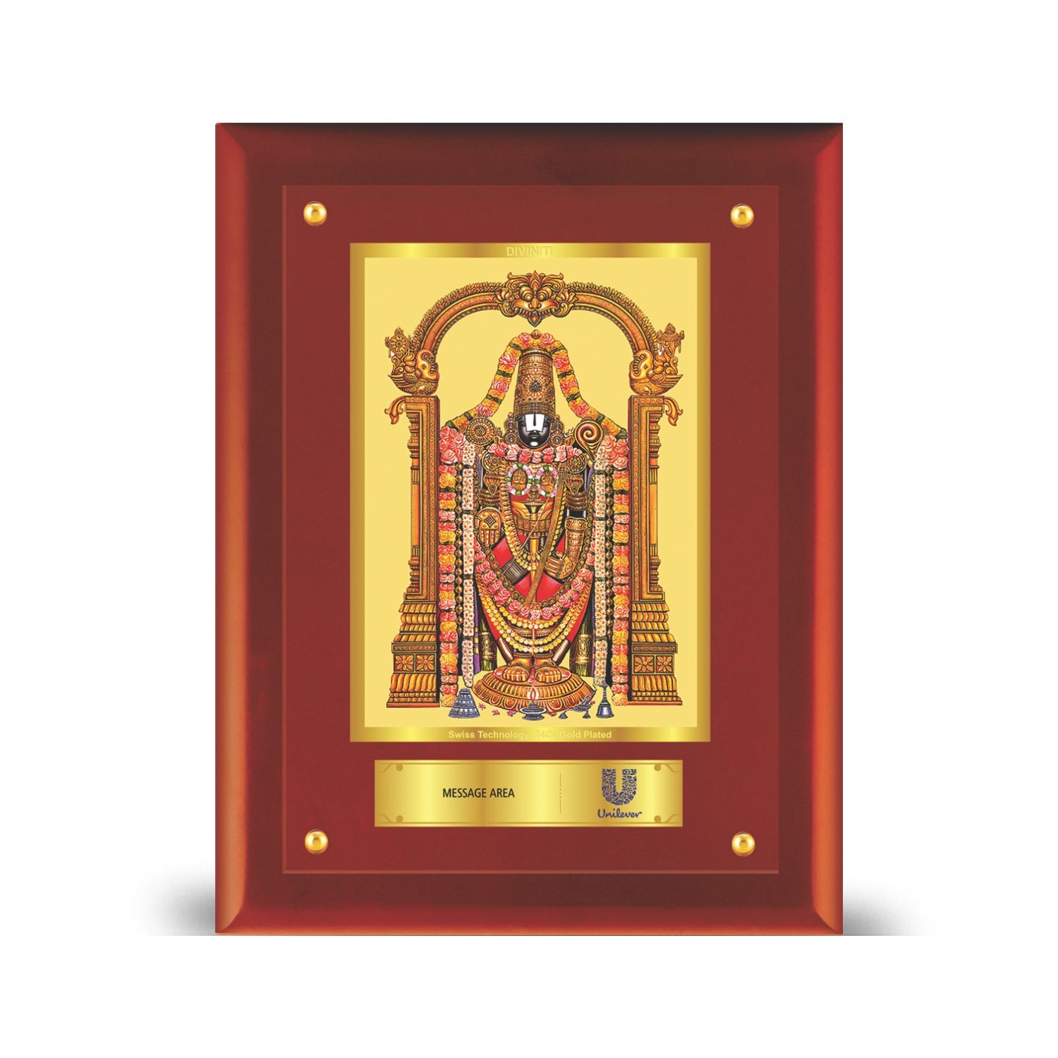 24K Gold Plated Balaji Photo Frame for Pooja & Gifts – PujaShoppe