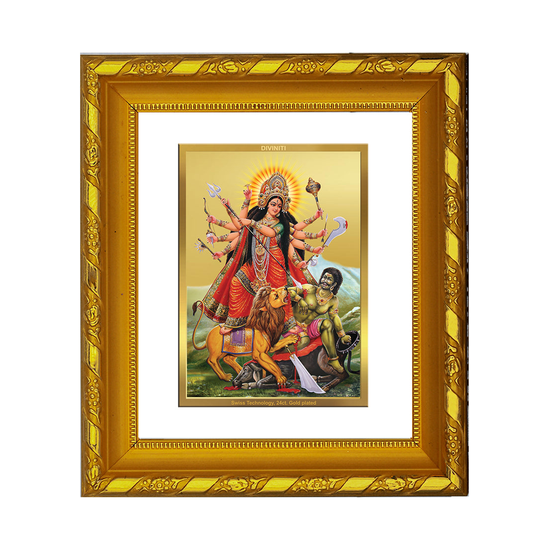 Buy 24K Gold Plated Maa Durga Photo Frame – PujaShoppe