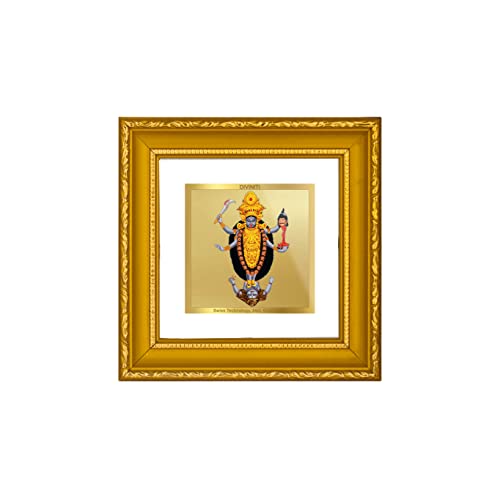 DIVINITI 24K Gold Plated Maa Kali Photo Frame For Decor, Table, Puja ...