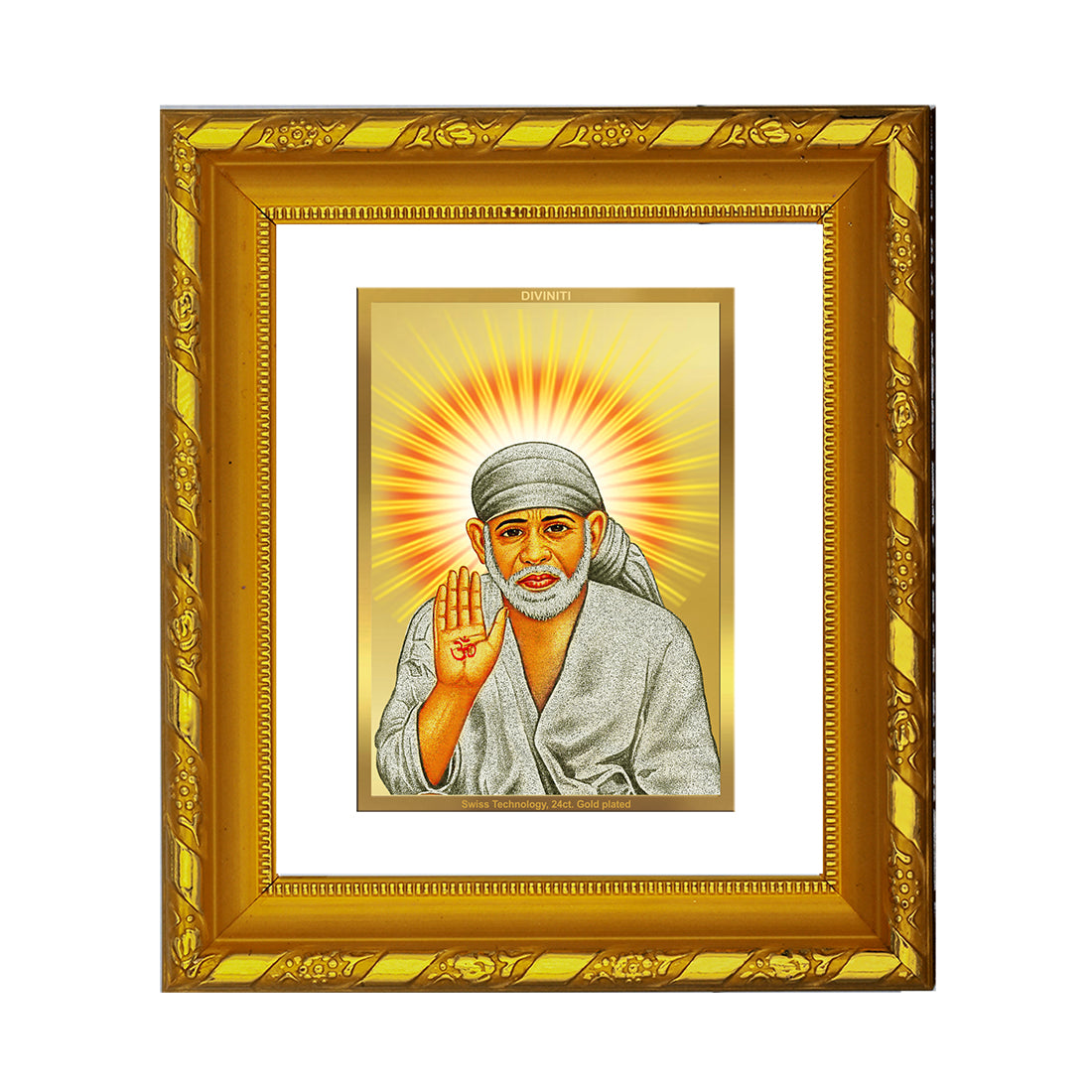 Buy DIVINITI 24K Gold Plated Sai Baba Photo Frame – PujaShoppe