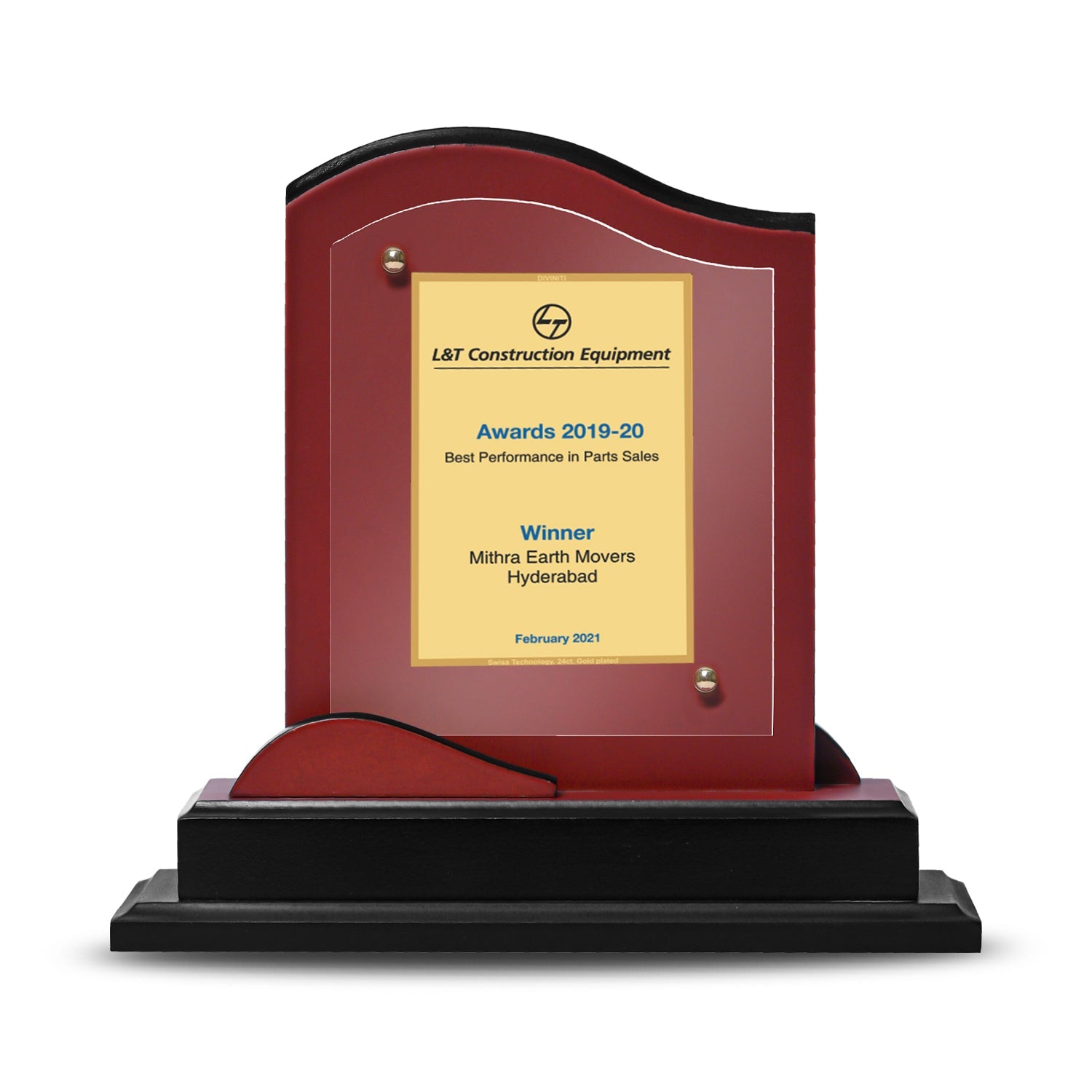 Custom MDF Memento with Personalized Gold Foil – PujaShoppe