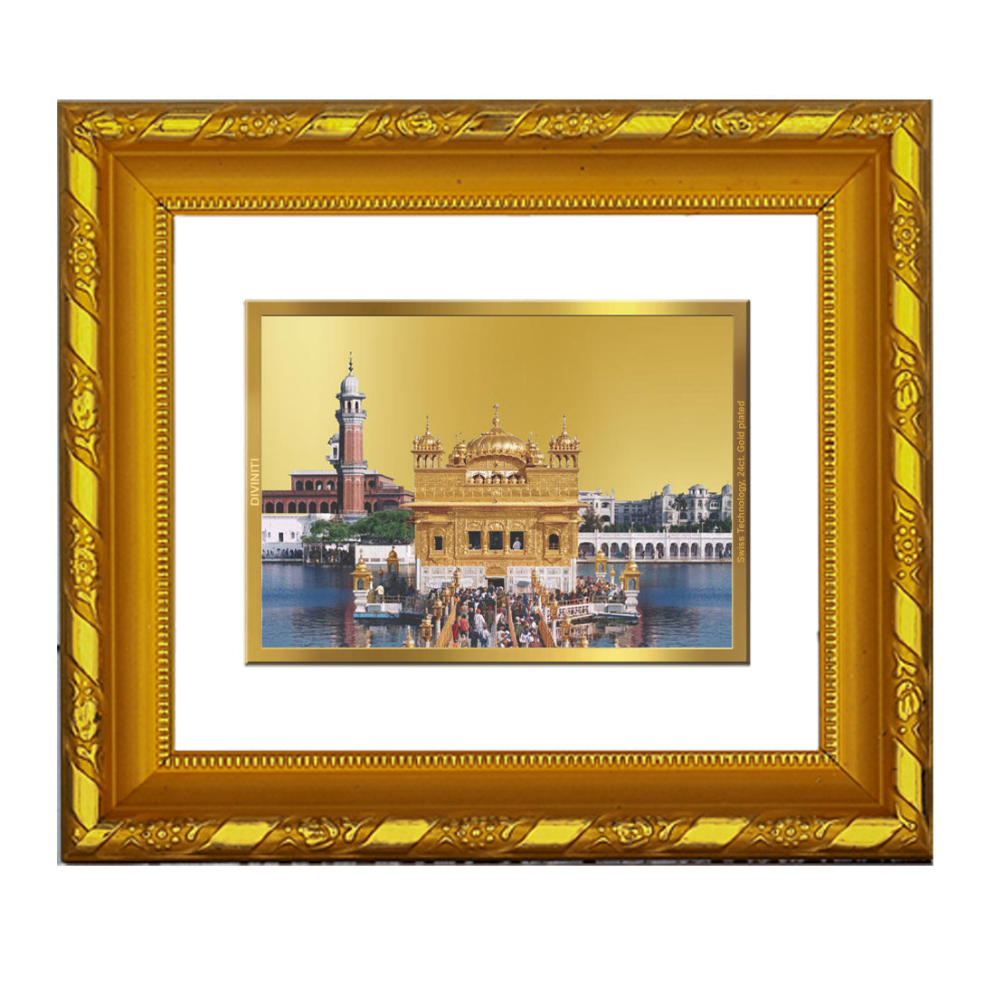 Divine Golden Temple Photo Frame | 24K Gold – PujaShoppe