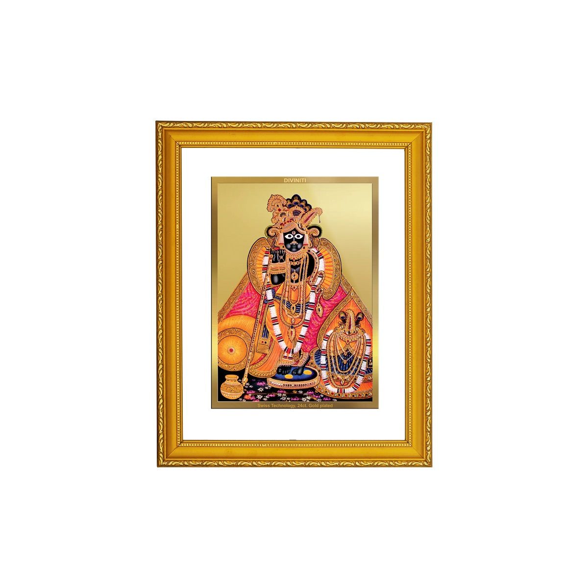 DIVINITI Bankey Bihari Gold Plated Wall Photo Frame| DG Frame 101 Size – PujaShoppe