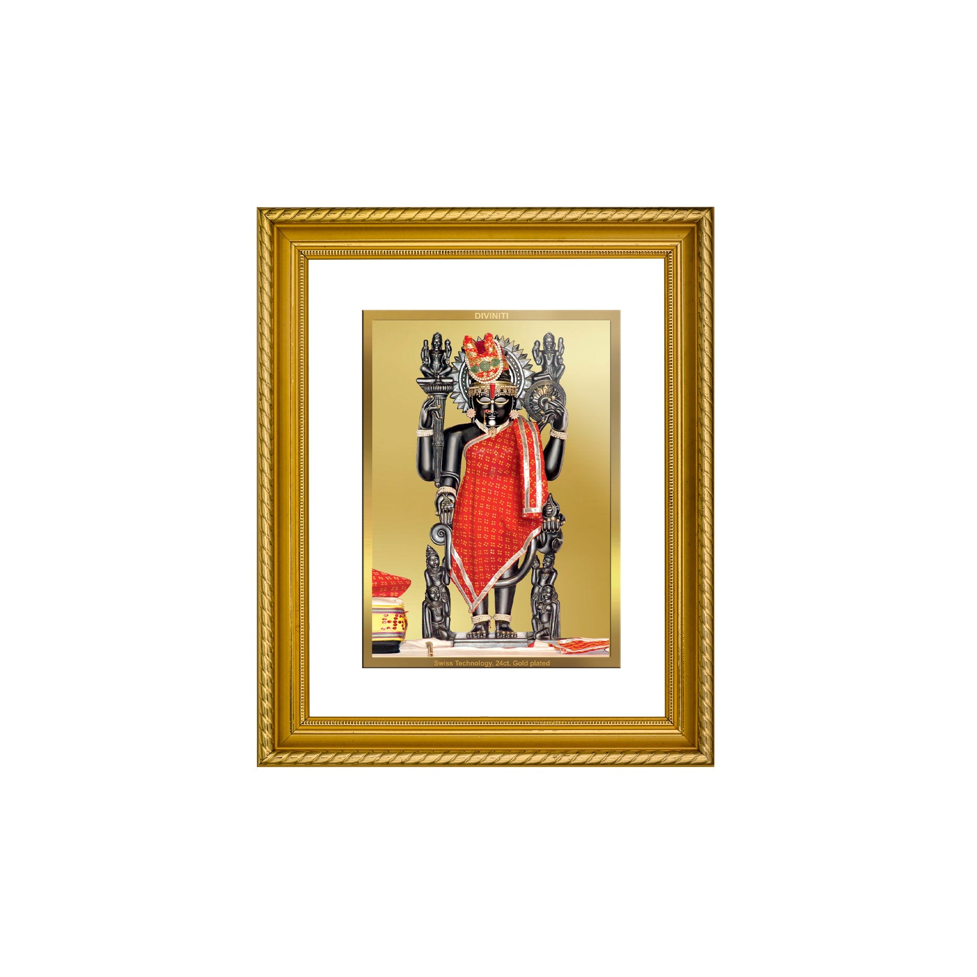 DIVINITI Dwarkadhish Gold Plated Wall Photo Frame, Table Decor| DG Fra ...
