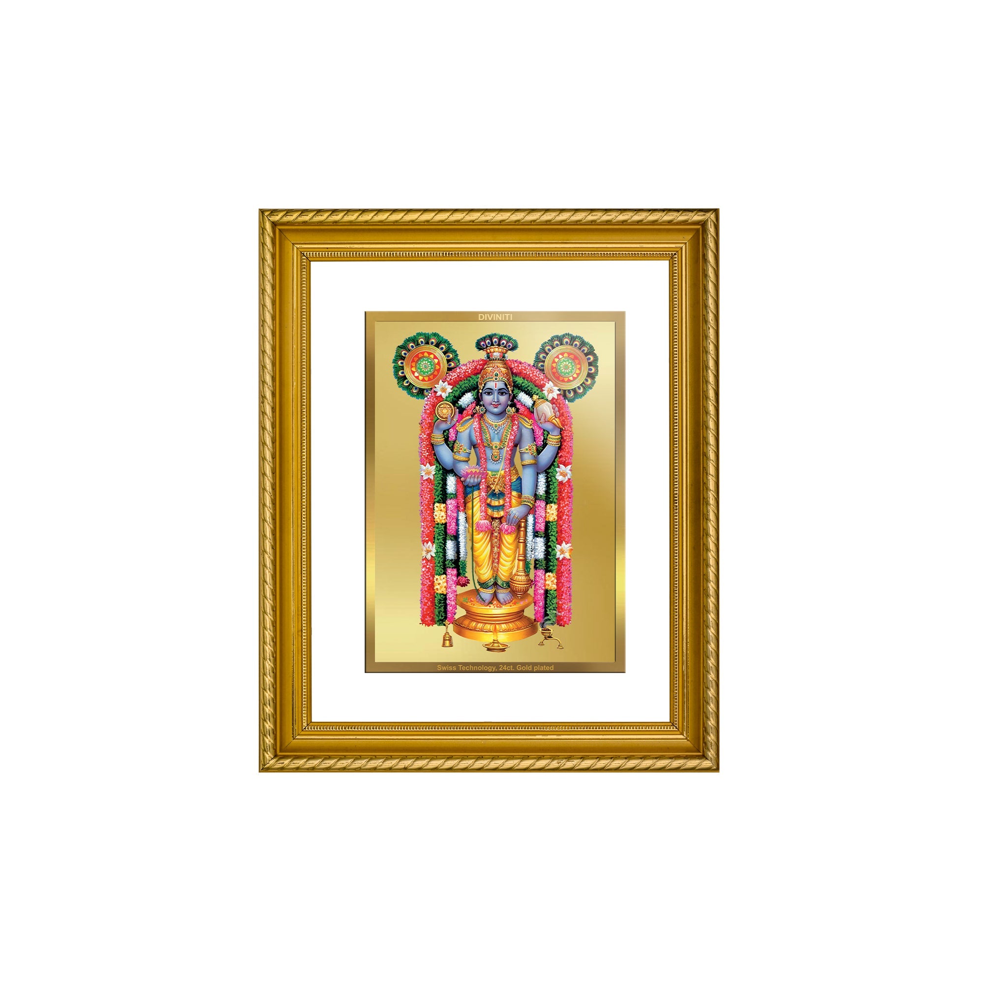 DIVINITI Guruvayurappan Gold Plated Wall Photo Frame, Table Decor| DG ...