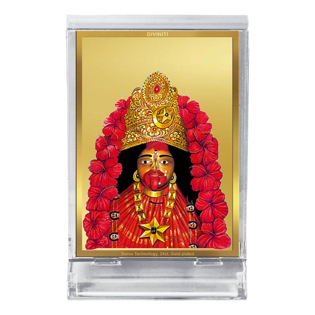 Diviniti 24K Gold Plated Tara Devi Frame For Car Dashboard, Home Decor ...